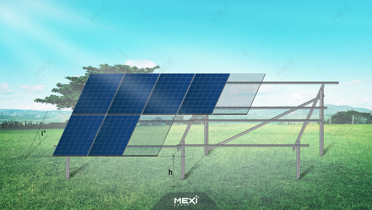 Structures for photovoltaic parks installed on the ground – MEXI® Steel