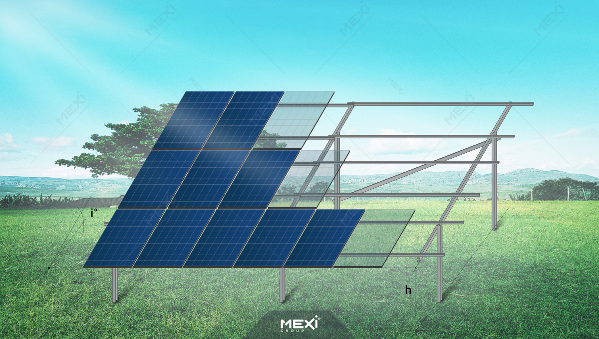 Structures for photovoltaic parks installed on the ground – MEXI® Steel