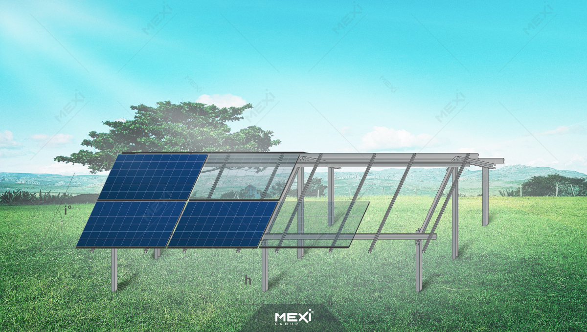 Structures for photovoltaic parks installed on the ground – MEXI® Steel