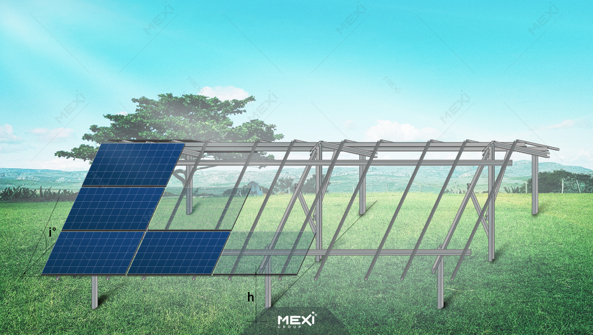 Structures for photovoltaic parks installed on the ground – MEXI® Steel
