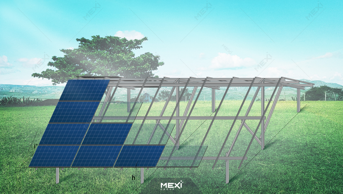 Structures for photovoltaic parks installed on the ground – MEXI® Steel