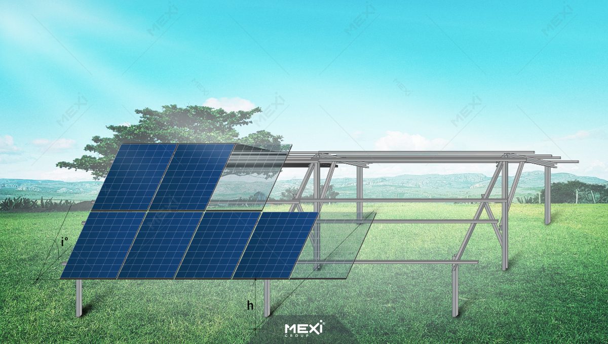 Structures for photovoltaic parks installed on the ground – MEXI® Steel