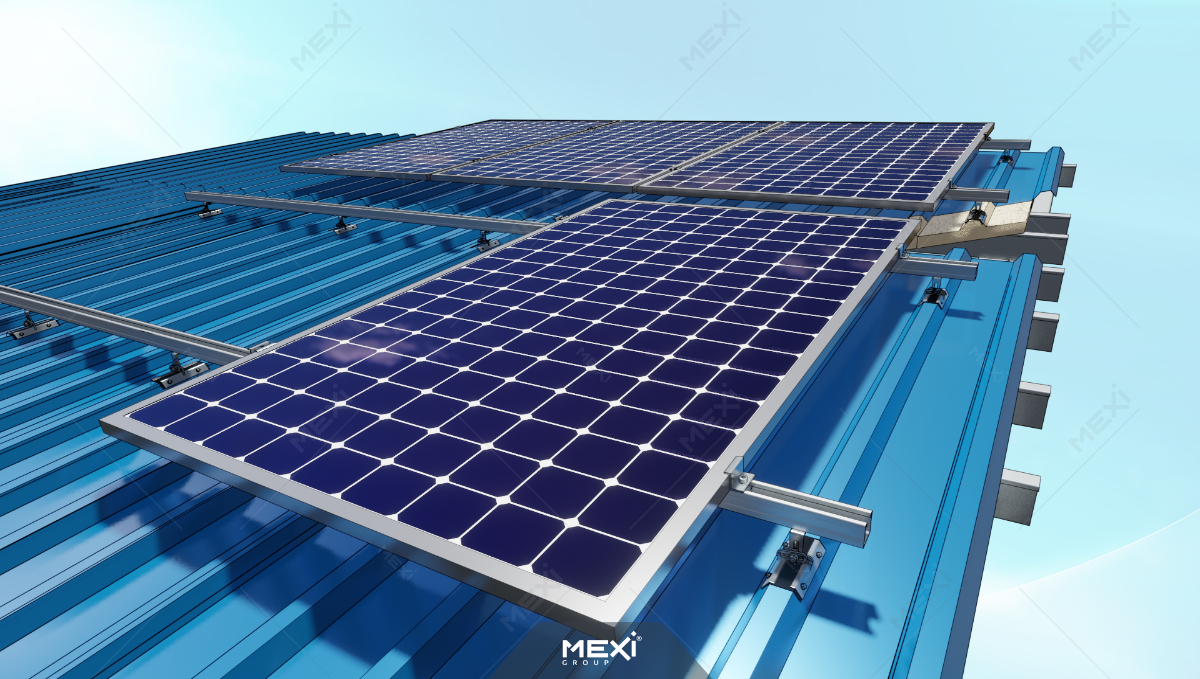 Structures for photovoltaic panels mounted on roofs – MEXI® Steel