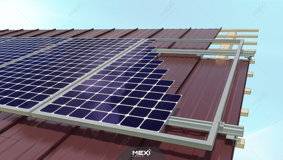 Structures for photovoltaic panels mounted on roofs – MEXI® Steel