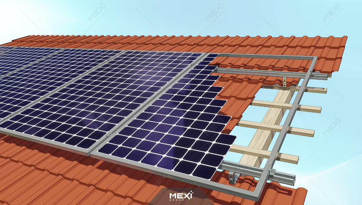 Structures for photovoltaic panels mounted on roofs – MEXI® Steel