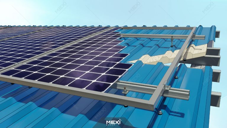 Structures for photovoltaic panels mounted on roofs – MEXI® Steel