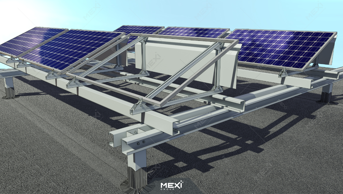 Structures for photovoltaic panels mounted on roofs – MEXI® Steel