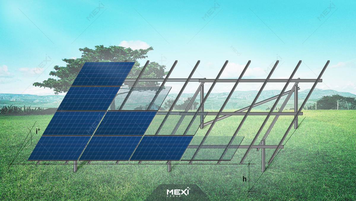 Structures for photovoltaic parks installed on the ground – MEXI® Steel